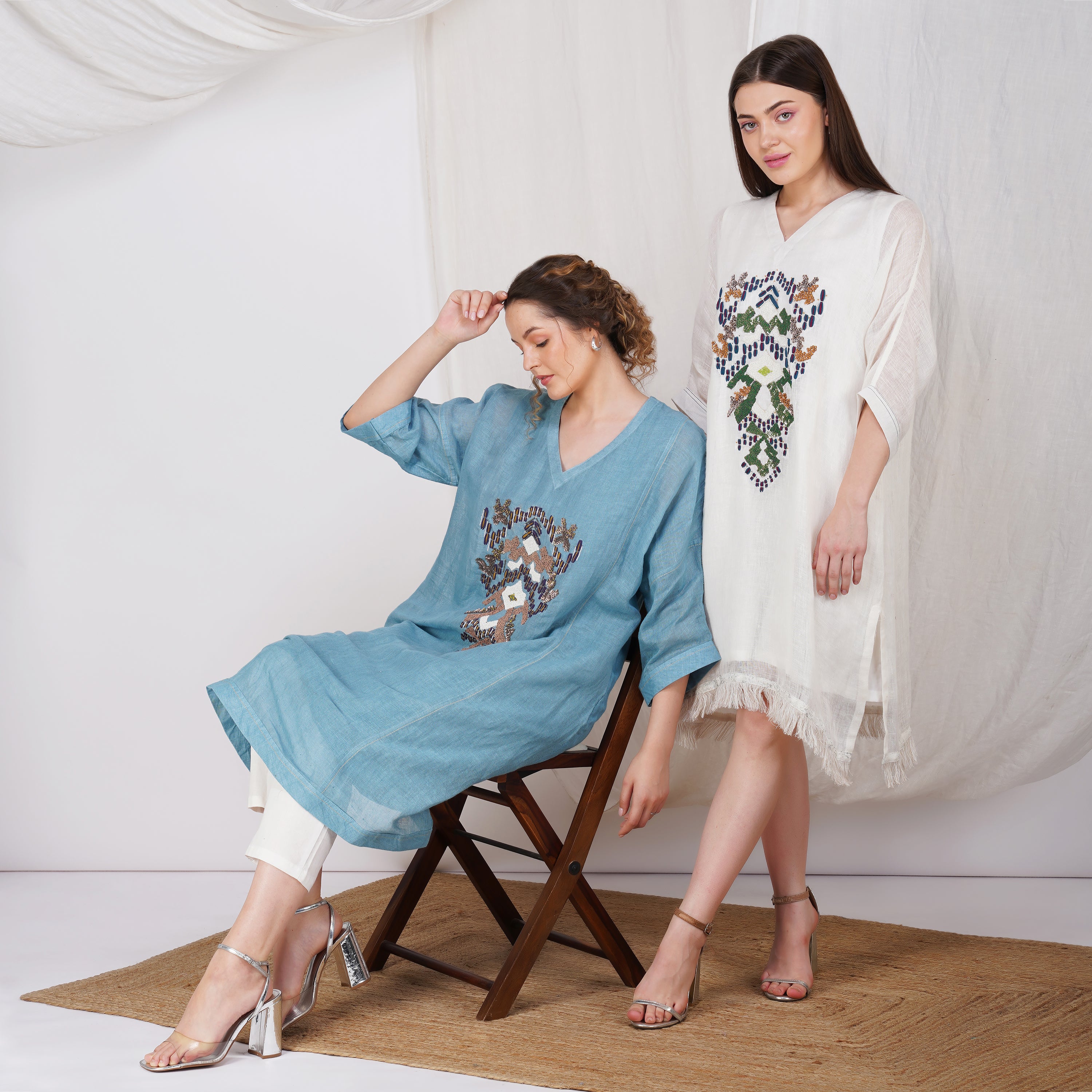 Linen Kaftans – Elegant & Breezy Kaftan Dresses for Women | VIVIR ...