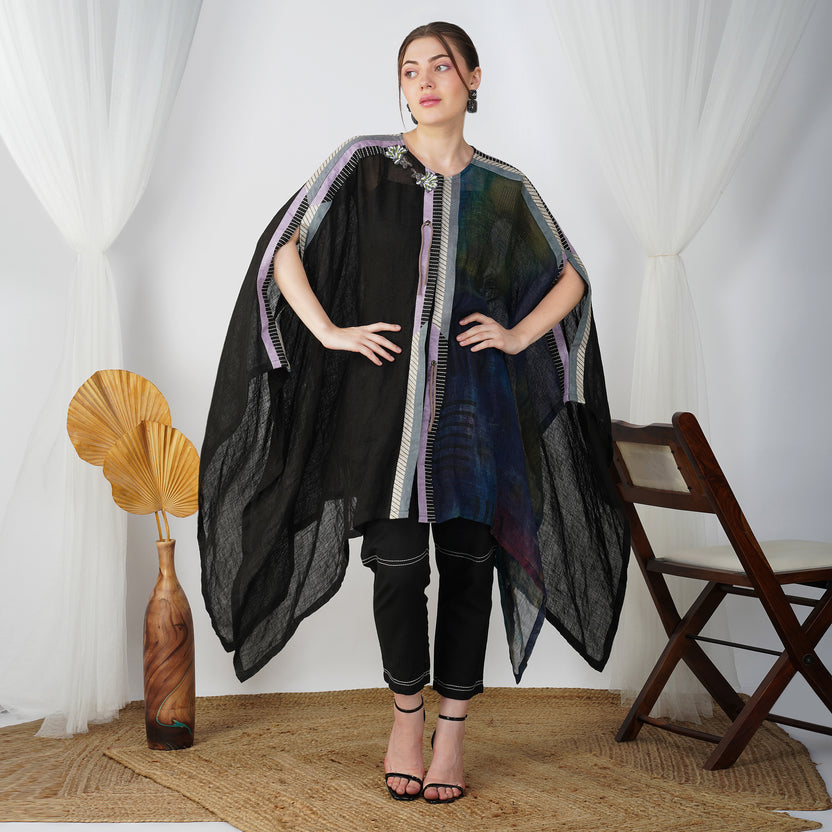 Digital Print Jacket Dress Set – Women's Handcrafted Linen | VIVIR ...